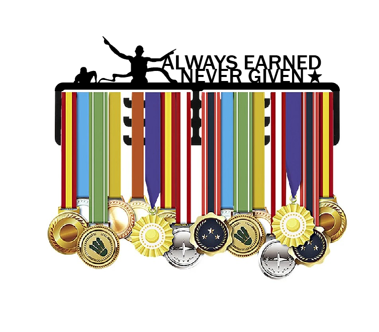 ALWAYS EARNED, NEVER GIVEN Medal Hanger (Metal) – ATIS.ph