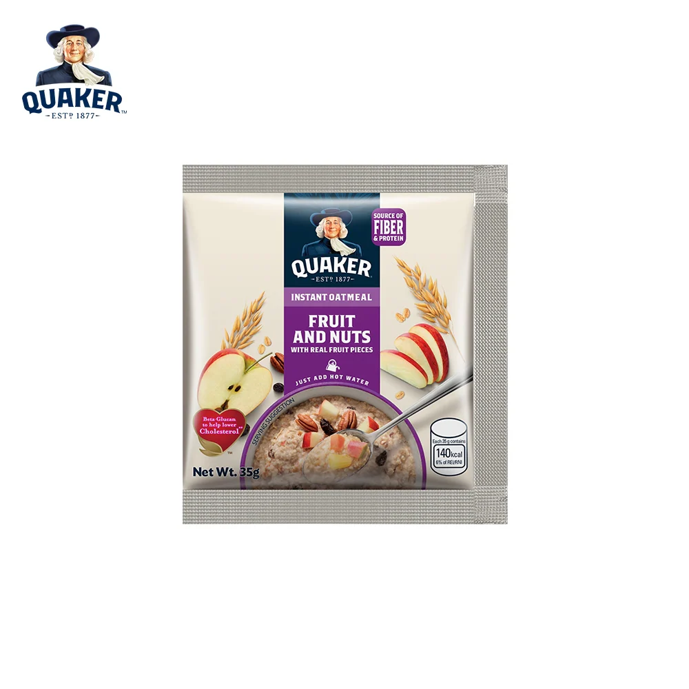 1 CASE - Quaker Instant Oatmeal Fruit and Nuts (5 x 35g) 24 Packs – ATIS.ph